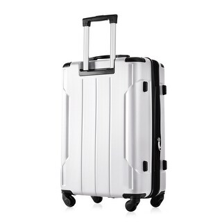 24" Lightweight Single Suitcase Hardshell Expandable Spinner Luggage ...