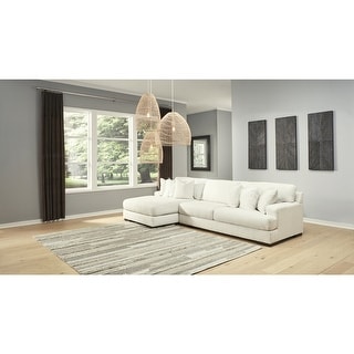 Signature Design by Ashley Zada Ivory 2-Piece Sectional with Chaise ...