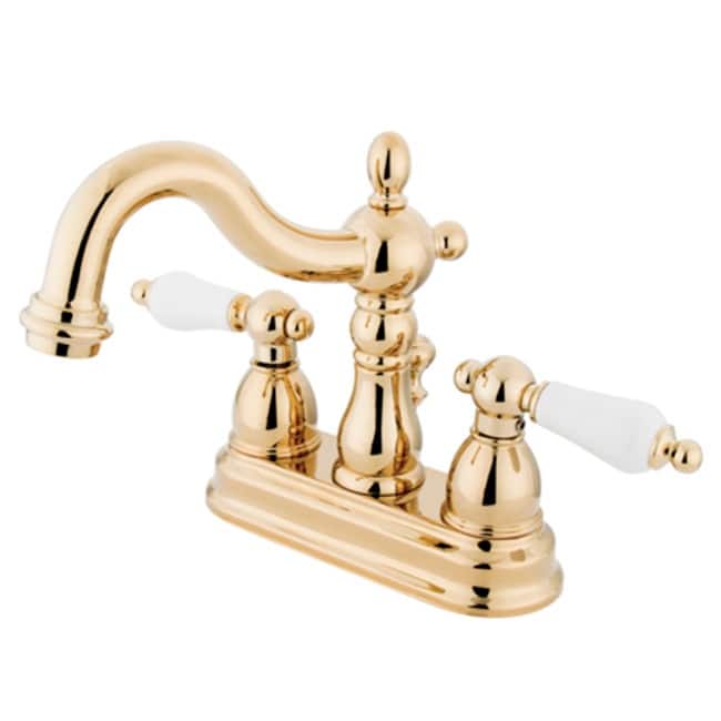 Elements Of Design Double Handle 4" Centerset Bathroom Faucet with ...