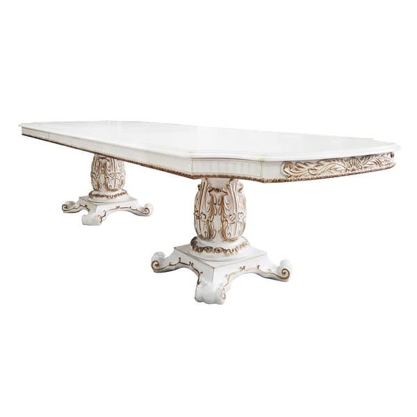 Casada Antique Pearl Dining Table with Molding Detail - Bed Bath ...