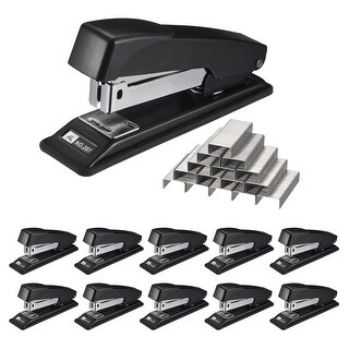 10 Pcs Desk Staplers with 6000 Staples, 25 Sheet Capacity for Office ...