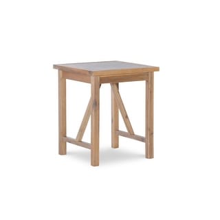 Calin Rustic End Table - Bed Bath & Beyond - 25755704