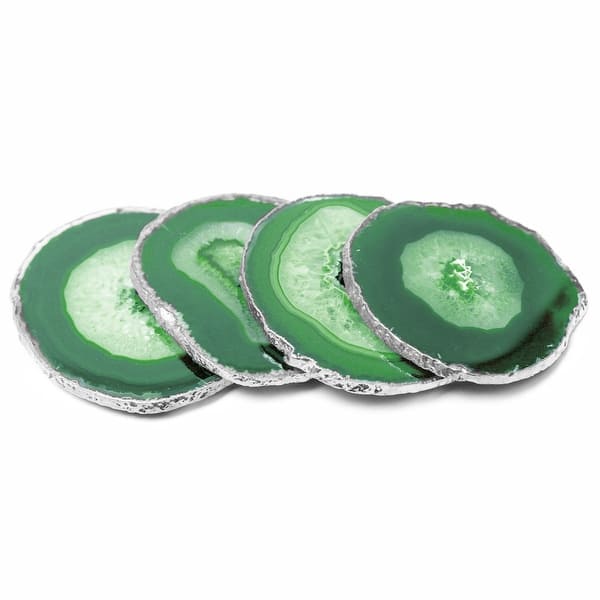 green agate coaster