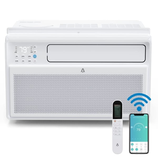 8000 BTU Smart Inverter Window Air Conditioner with Remote Control ...