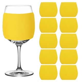 Wine Glass Sleeves, Reusable Neoprene Insulated Wine Glass Cover ...
