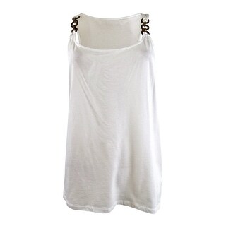 MICHAEL Michael Kors Women's Three-Ring Tank Top (XS, White) - Bed Bath ...