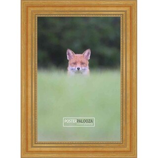 14x25 Traditional Gold Complete Wood Picture Frame with UV Acrylic ...