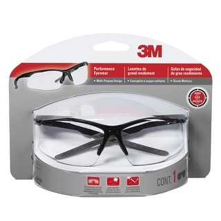 3M Anti-Fog Safety Glasses Clear Lens Black Frame 1 pc - Bed Bath ...