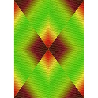 Ahgly Company Machine Washable Transitional Bright Green Area Rugs ...