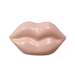 7"L Pink Ceramic LIP,Gloss Pink - Bed Bath & Beyond - 41296073
