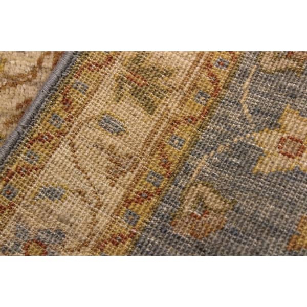 Oriental Ziegler Starling Grey Red Hand-knotted Wool Rug - 2'0" x 2'11 ...