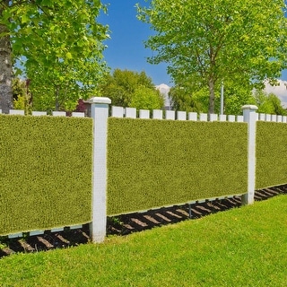 12PCS 20" x 20" Grass Wall Panels Backdrop Garden Privacy Fence Screen ...