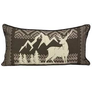 Forest Weave Deer Polyester Decorative Pillow - Bed Bath & Beyond ...