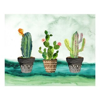 Cactus Wave Wall Art Canvas Print 11" x 14" - Bed Bath & Beyond - 36240274