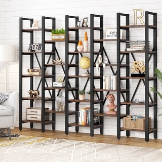 86" Bookcase, 5-Tire Bookshelf, Industrial - Bed Bath & Beyond - 34116600