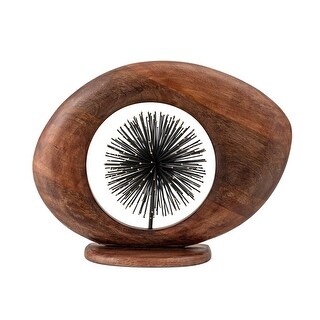 Abstract Decorative Mango Wood Sculpture - 17" x 5" x 13" - Bed Bath ...