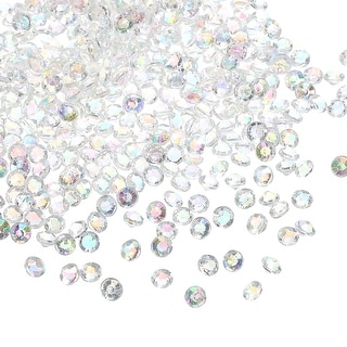 6000Pcs Acrylic Wedding Diamonds 4mm Table Crystals Confetti - Clear AB ...
