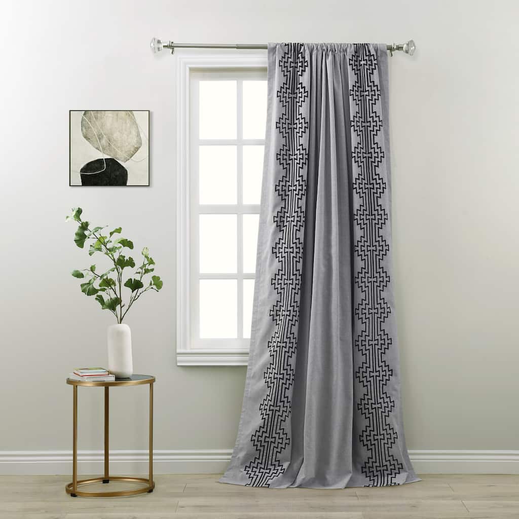Larimer Blackout Rod Pocket Curtain, 1-Panel - Overstock - 30397540