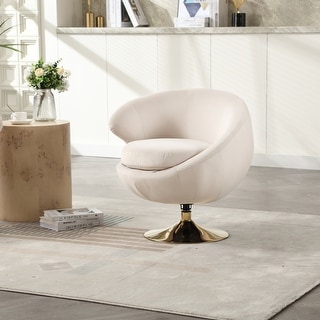 360 Degree Swivel Cuddle Barrel Accent Chairs, Round Armchairs with ...