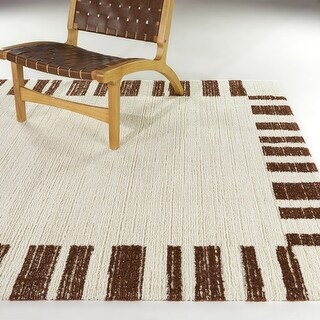 Alinari Abstract Border Area Rug - Bed Bath & Beyond - 36790327