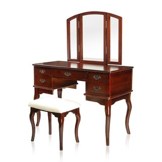 Amarillo Transitional 3-Piece Vanity Set, Cherry - Bed Bath & Beyond ...