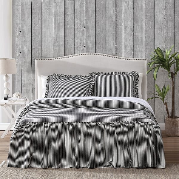 Ticking Stripe Bedspread Set - Bed Bath & Beyond - 33237067