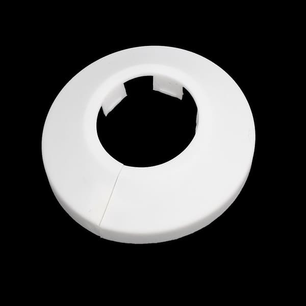 25mm Plastic Wall Flange Radiator Water Pipe Cover White 4pcs - 25 ...