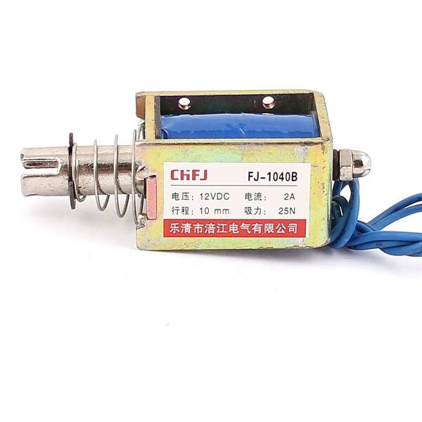Push Pull Type DIY DC Electromagnet Magnet Solenoid 10mm 25N DC 12V 2A ...