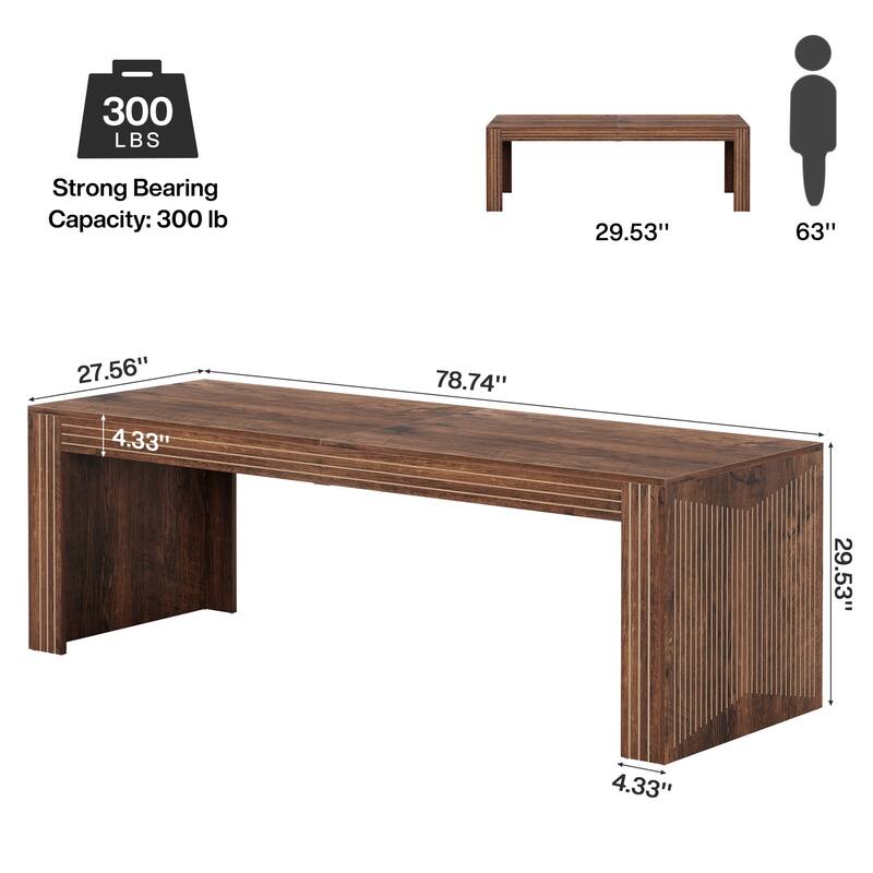 79'' Two Person Desk, Double Desk Long Desk for Home Office ...