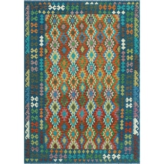 Flatweave Said Red/Blue Rug - 6'8" x 9'10" - Bed Bath & Beyond - 40842421