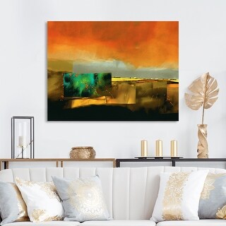Designart "Bliss Landscapes Of Forgotten Nostalgia I" Abstract Painting ...