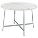 Alcott Round 45-inch Dining Table Carrara Faux Marble - Bed Bath ...