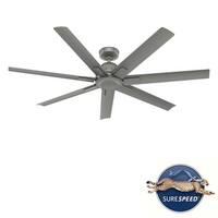 Hunter 72" Downtown Windmill Ceiling Fan &Wall Control - Damp Rated ...