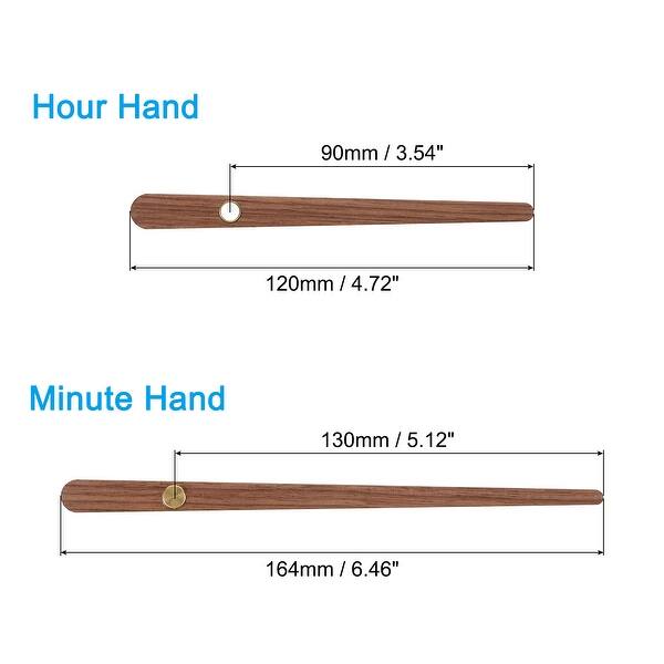 Clock Hands Kit, 5 Set Wooden Mechanism Clock Hand Parts for Clock, B1 ...
