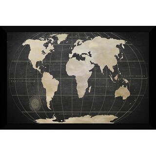 "Vintage World Map (Horizontal)" by Nan Print on Acrylic - Bed Bath ...