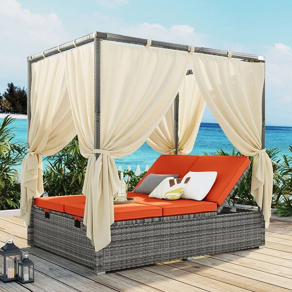 romantic beach bed