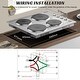 24 inch Electric Stainless Steel Cooktop, 5200W Hob Ceraminc Stove Top ...