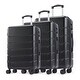 3 Piece(20/24/28)Hard Sided Expand Suitcase with Rotating Wheels,TSA ...