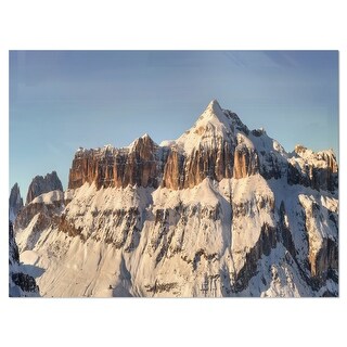 Overcast Sky over Italian Alps - Landscape Glossy Metal Wall Art - Bed ...