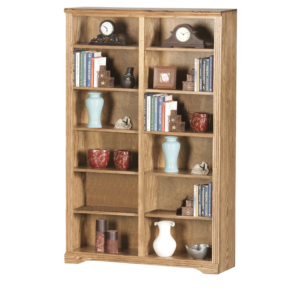 Talon Brands Oak Double Wide Bookcase - Overstock - 36805685