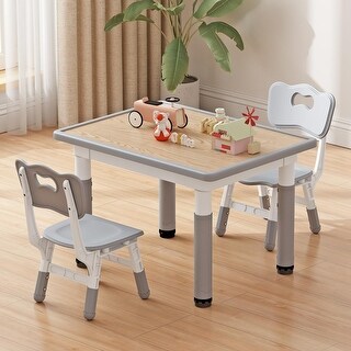Toddler Table and 2 Chairs, Kids Table and Chair Set, Kids Table for ...