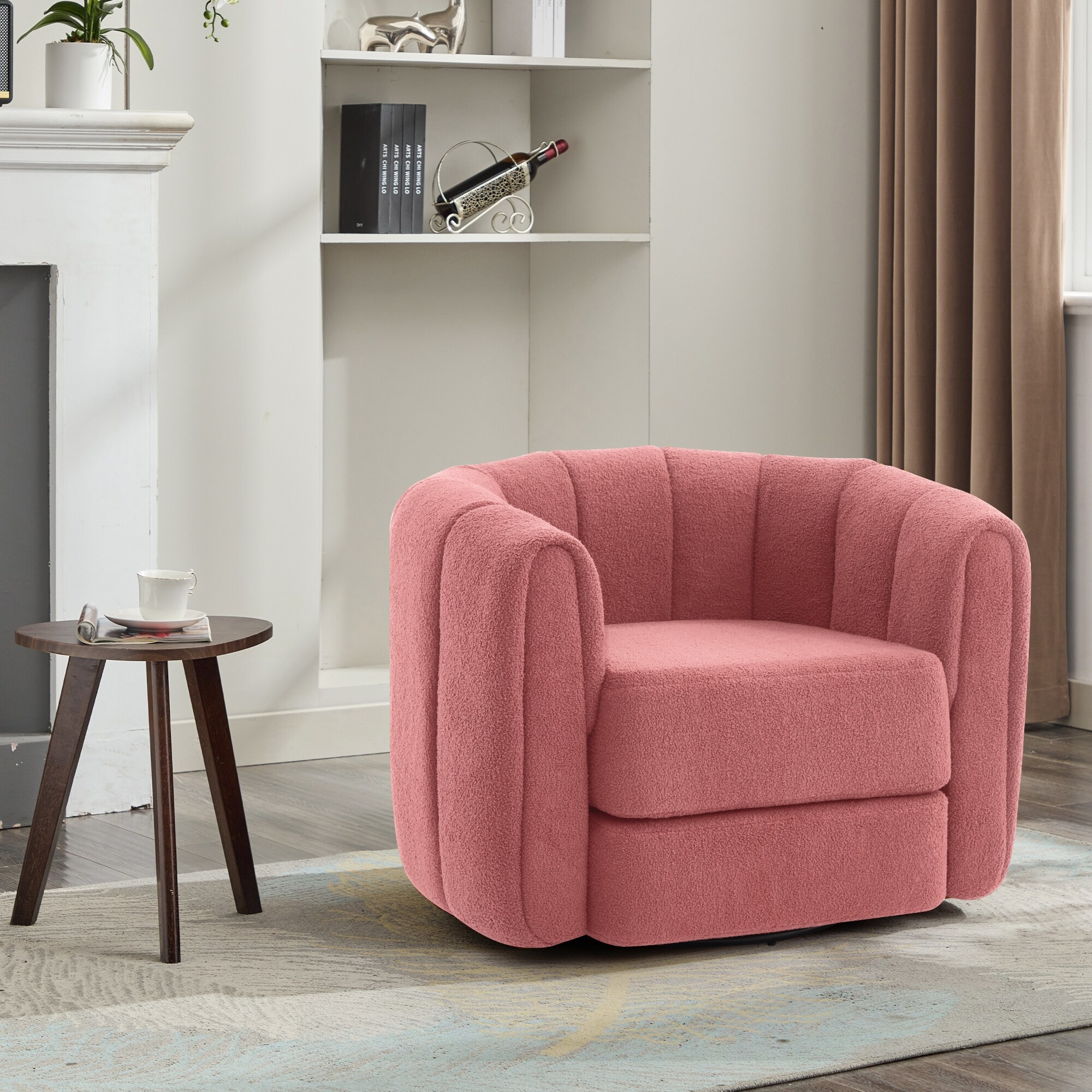 Pink bucket chair store