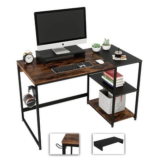 Nost & Host Computer Office Desk Workstation with Storage Shelves ...