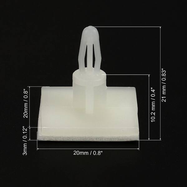 20 Pcs 10.2 mm Height Adhesive Standoff Reverse Mount Insulation ...
