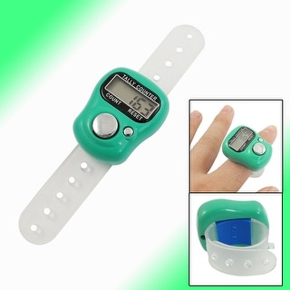 Green Rubber Plastic 5-Digit Ring Finger Electronic LCD Counter - Bed ...