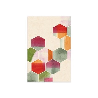 Color Pop Honeycomb II Print On Acrylic Glass by Grace Popp - Bed Bath ...