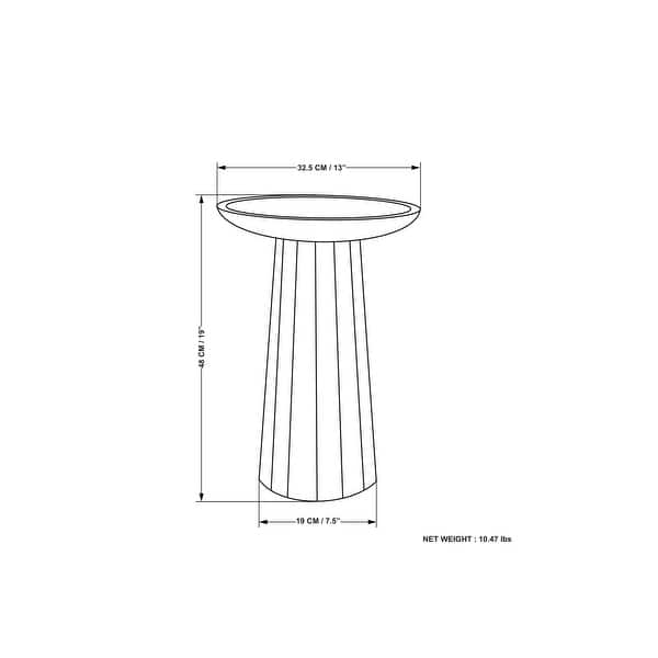 WYNDENHALL Kimball SOLID WOOD 13 inch Wide Round Contemporary Wooden ...