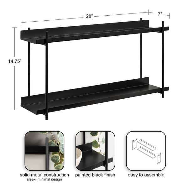 Kate and Laurel Dominic Tiered Wall Shelf - Bed Bath & Beyond - 32834609