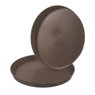 11.5" x 1" Round Restaurant Serving Trays, 2 Pack Food Service Tray ...