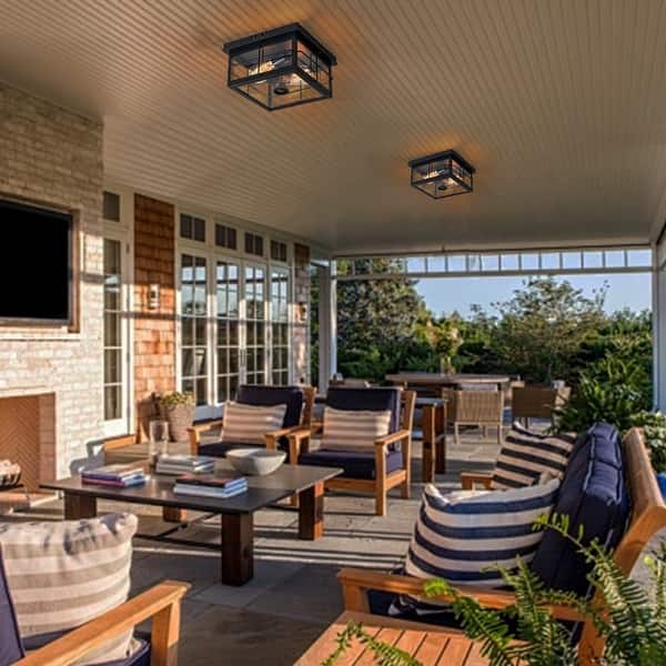Flush Mount Outdoor Ceiling Light with Motion Sensor - 1 pack - On Sale ...